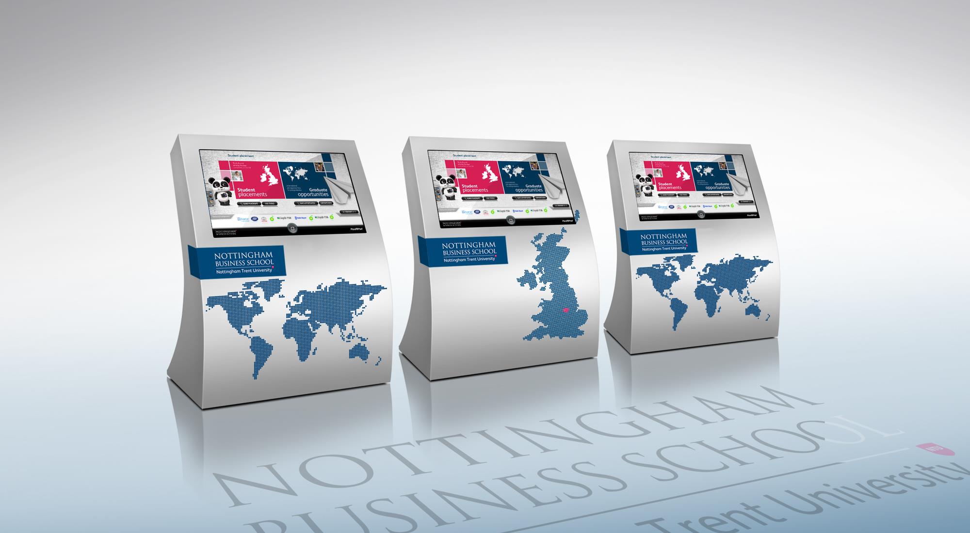 Nottingham Business School interactive display - THE BIG IDEA LAB